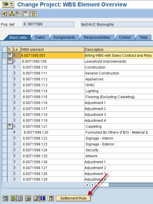 AUC with Investment Measure Using Work Breakdown Structure - Mastering SAP