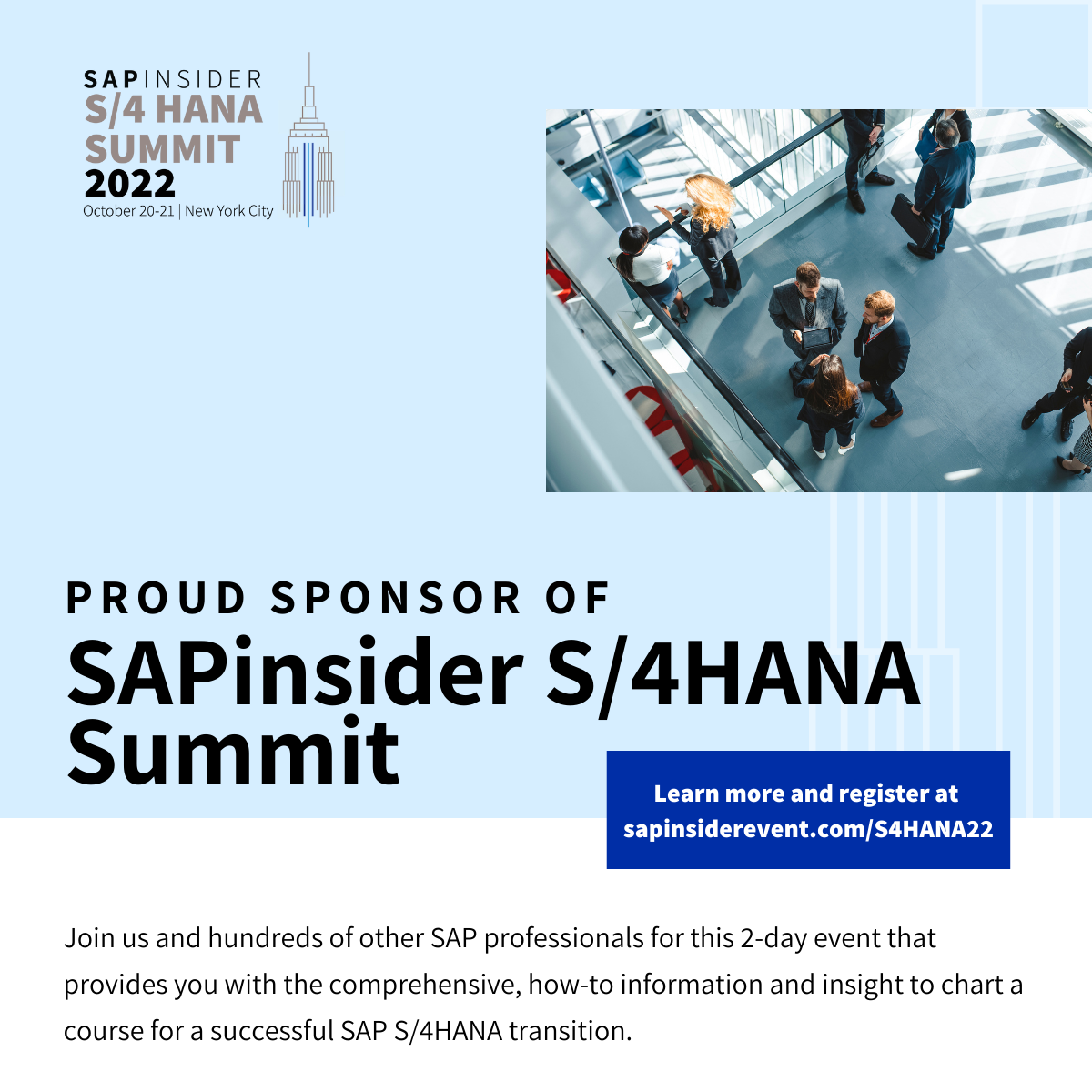 Sapinsider Sap S4 Hana Summit 2022 Sponsor Marketing Kit Mastering Sap